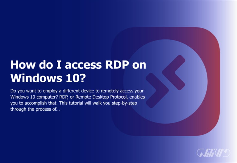 How do I access RDP on Windows 10?