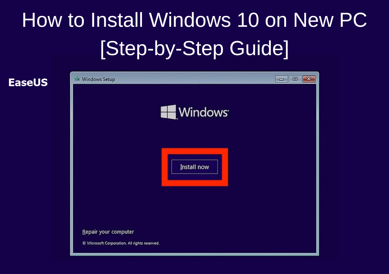 How To Install Windows 10 