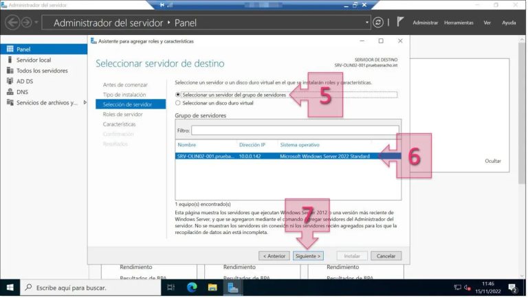 Instalar y configurar el servidor DHCP (Windows Server 2022)