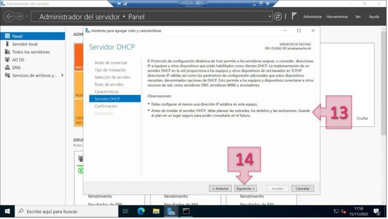 Install and Configure DHCP Server (Windows Server 2022)