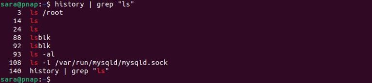 Linux history Command